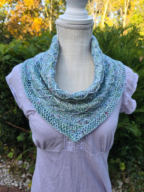 Zoya Bandana Cowl Knitting Pattern – Wanded Knit and Crochet