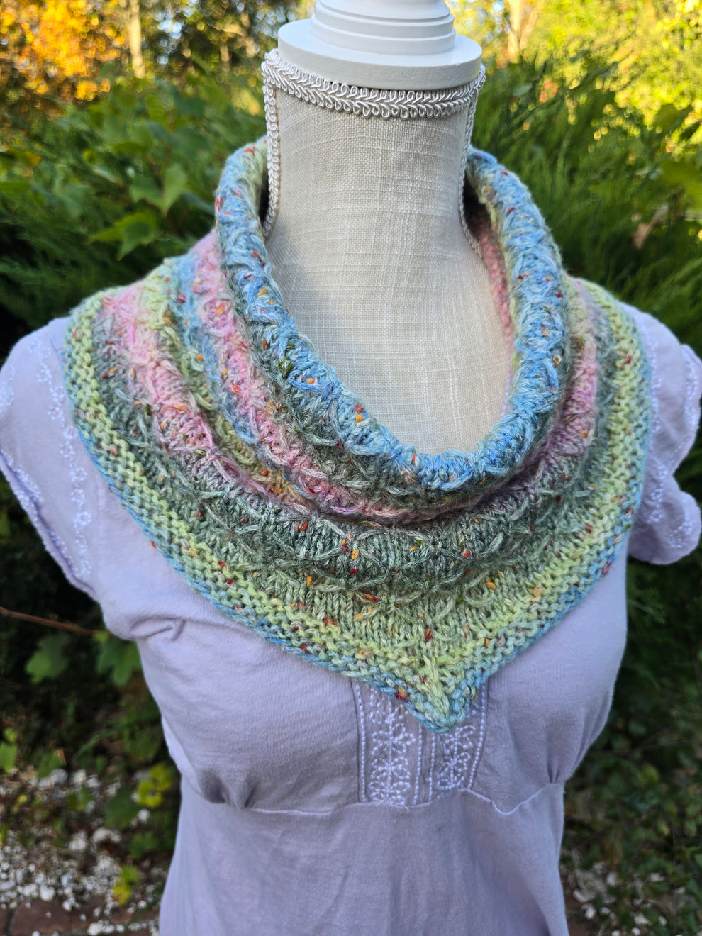 Zoya Bandana Cowl Knitting Pattern – Wanded Knit and Crochet