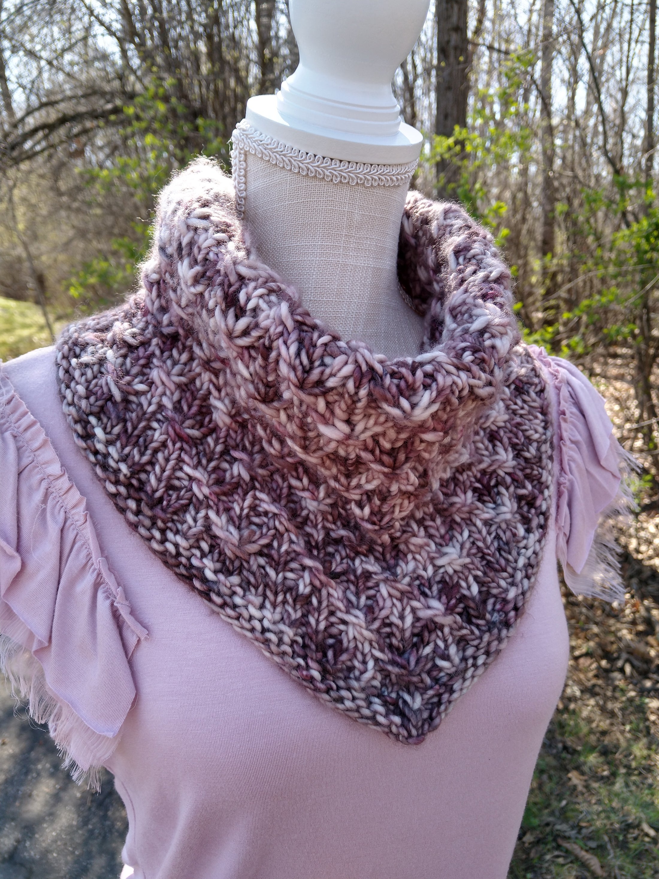 Granger Bandana Cowl Knitting Pattern – Wanded Knit and Crochet