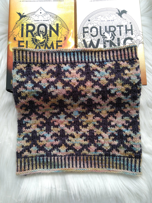 Shadow Wielder Cowl Knitting Pattern – Wanded Knit and Crochet