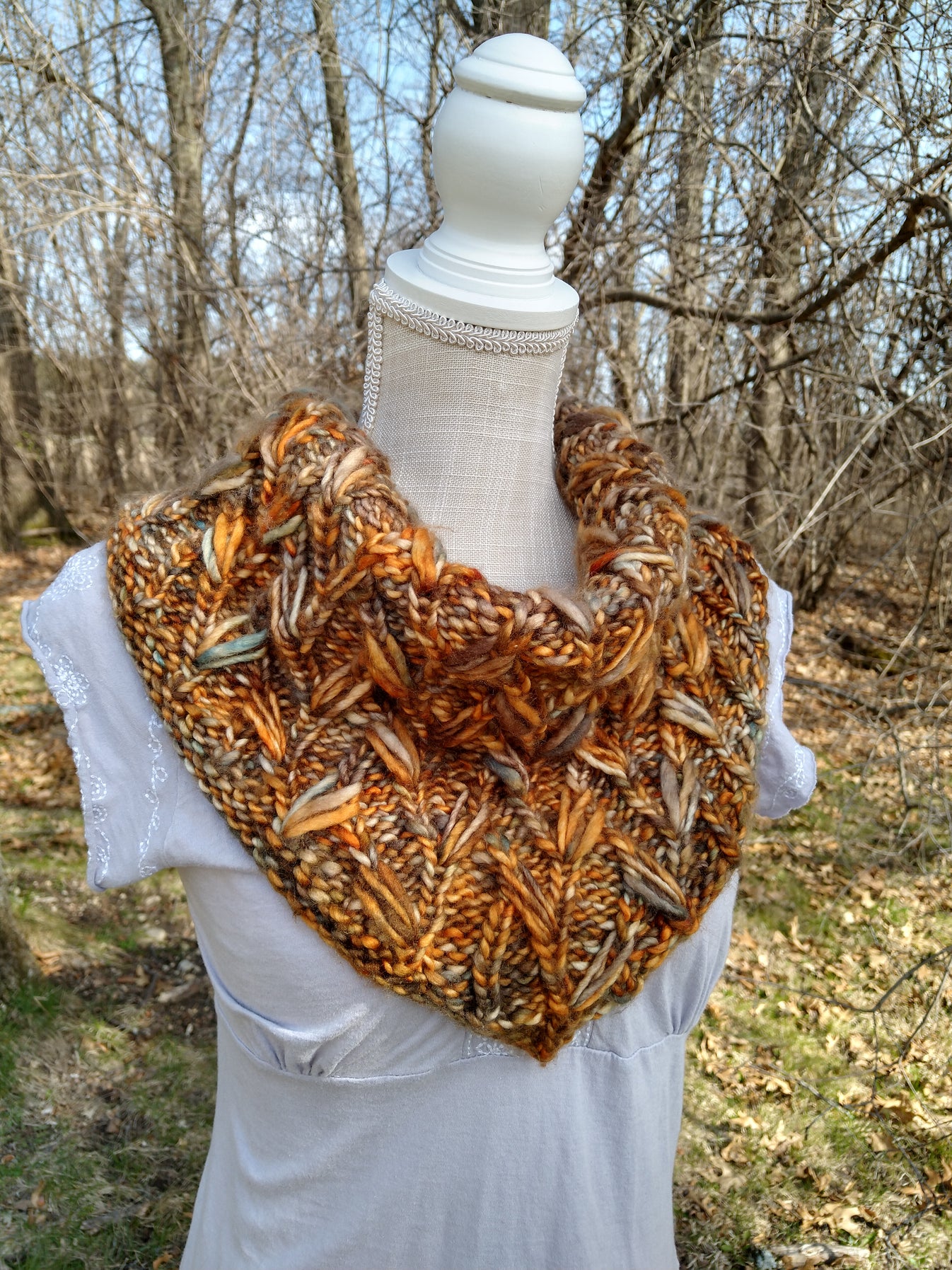 Wiggentree Bandana Cowl Knitting Pattern – Wanded Knit and Crochet