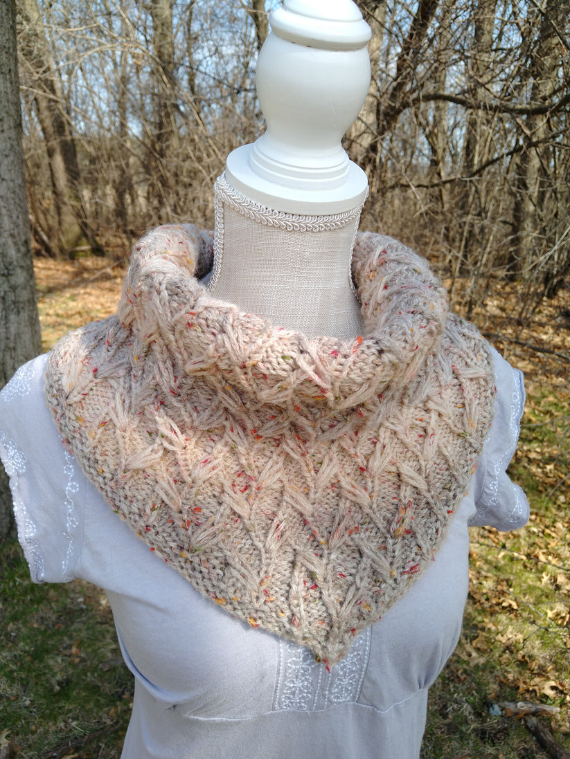 Wiggentree Bandana Cowl Knitting Pattern – Wanded Knit and Crochet