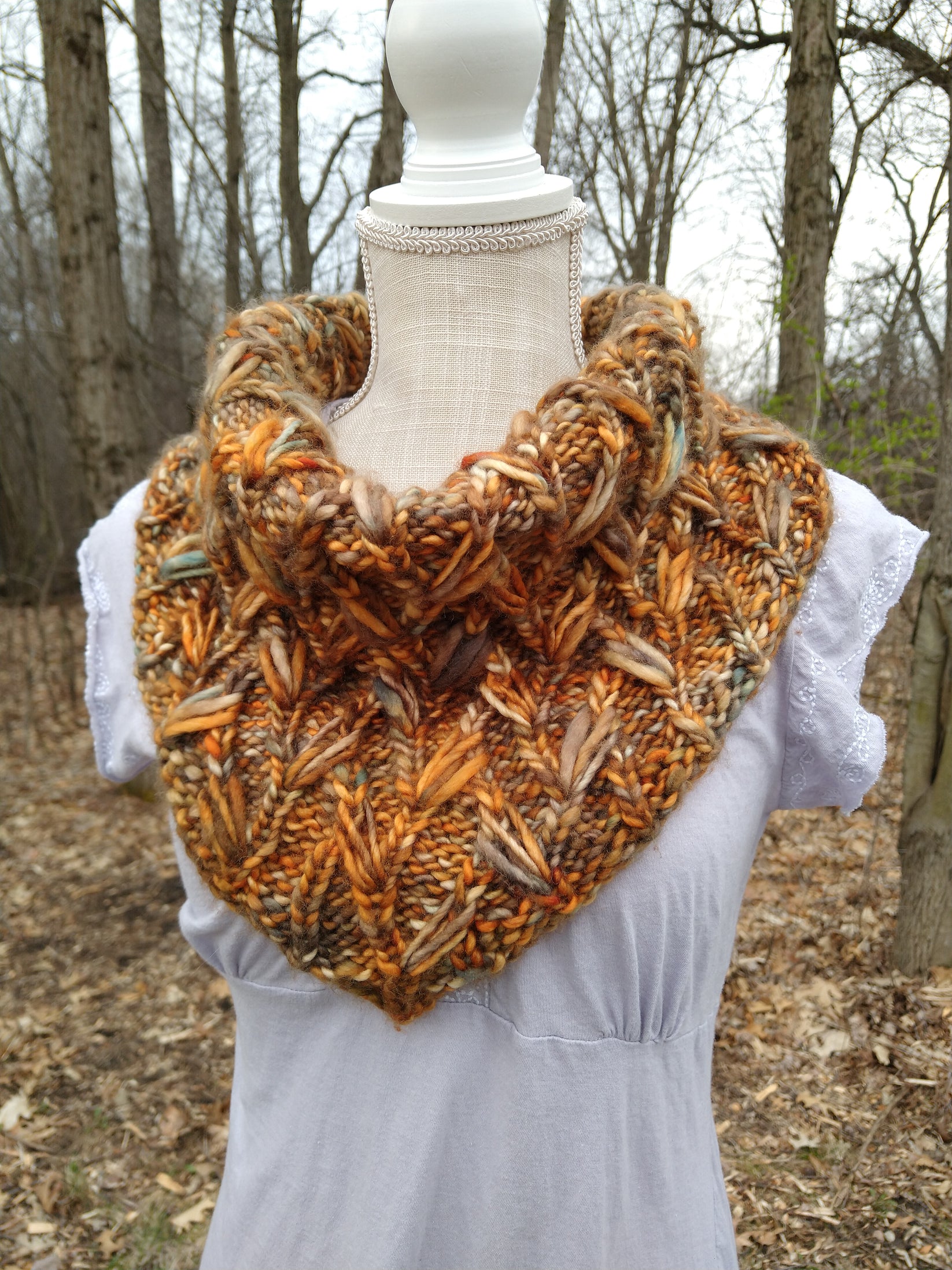 Wiggentree Bandana Cowl Knitting Pattern – Wanded Knit and Crochet