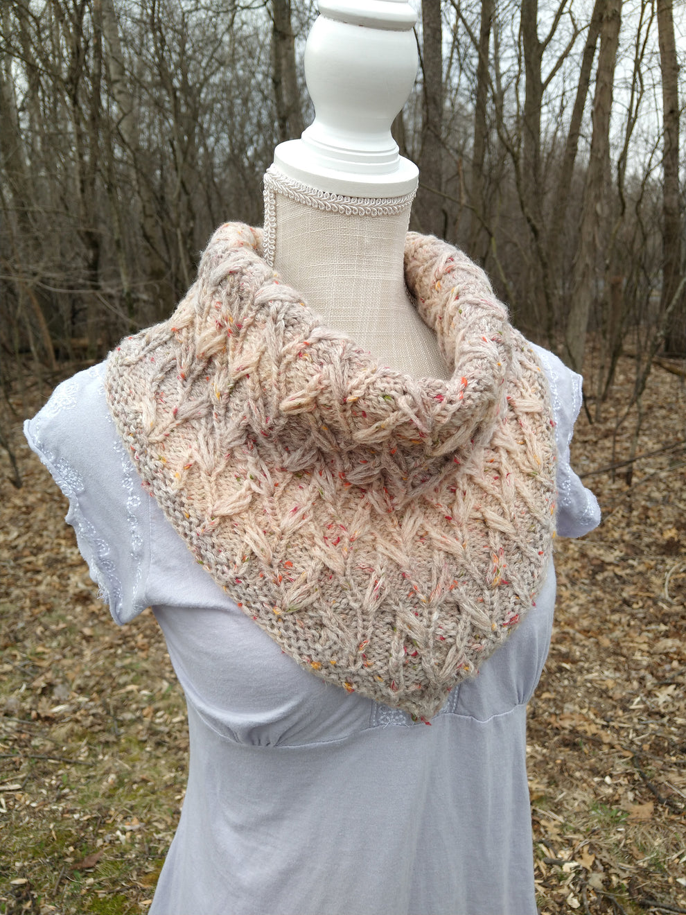 Wiggentree Bandana Cowl Knitting Pattern – Wanded Knit and Crochet