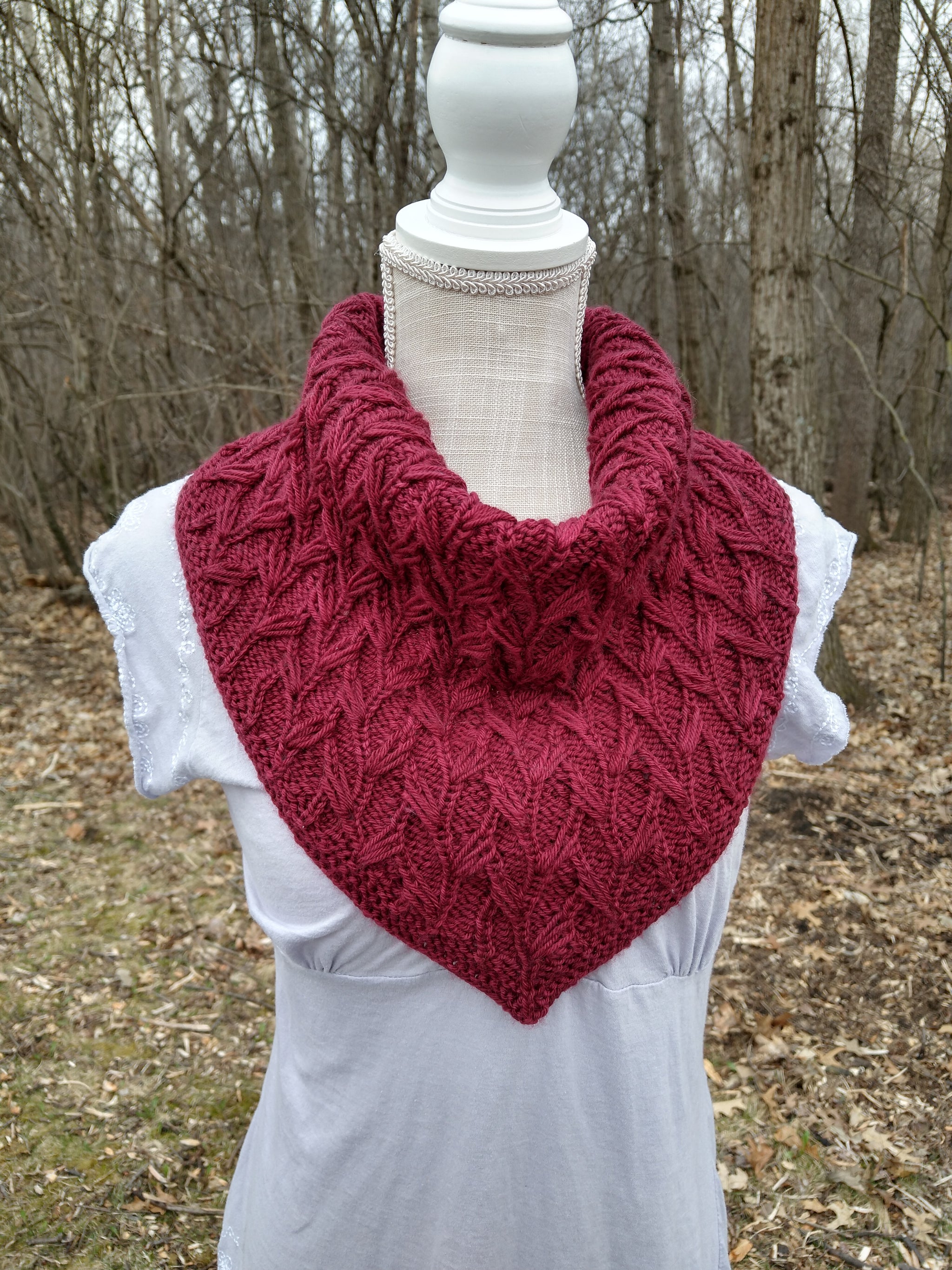 Wiggentree Bandana Cowl Knitting Pattern – Wanded Knit and Crochet