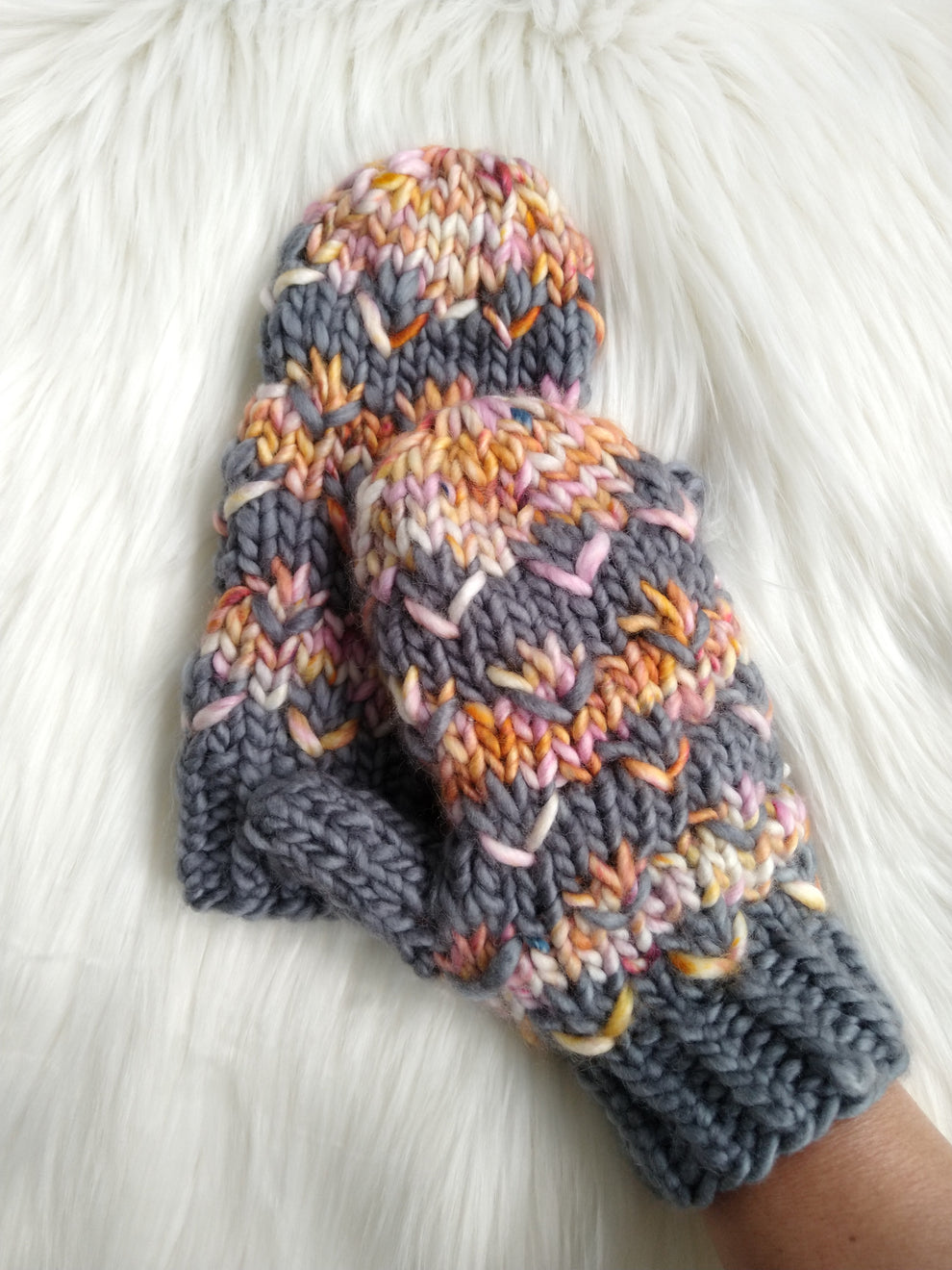 Pomona Mitts (SUPER BULKY only) Knitting Pattern – Wanded Knit and Crochet