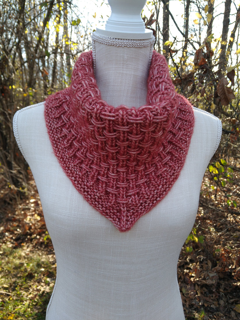 AzkaBandana Cowl Knitting Pattern – Wanded Knit and Crochet