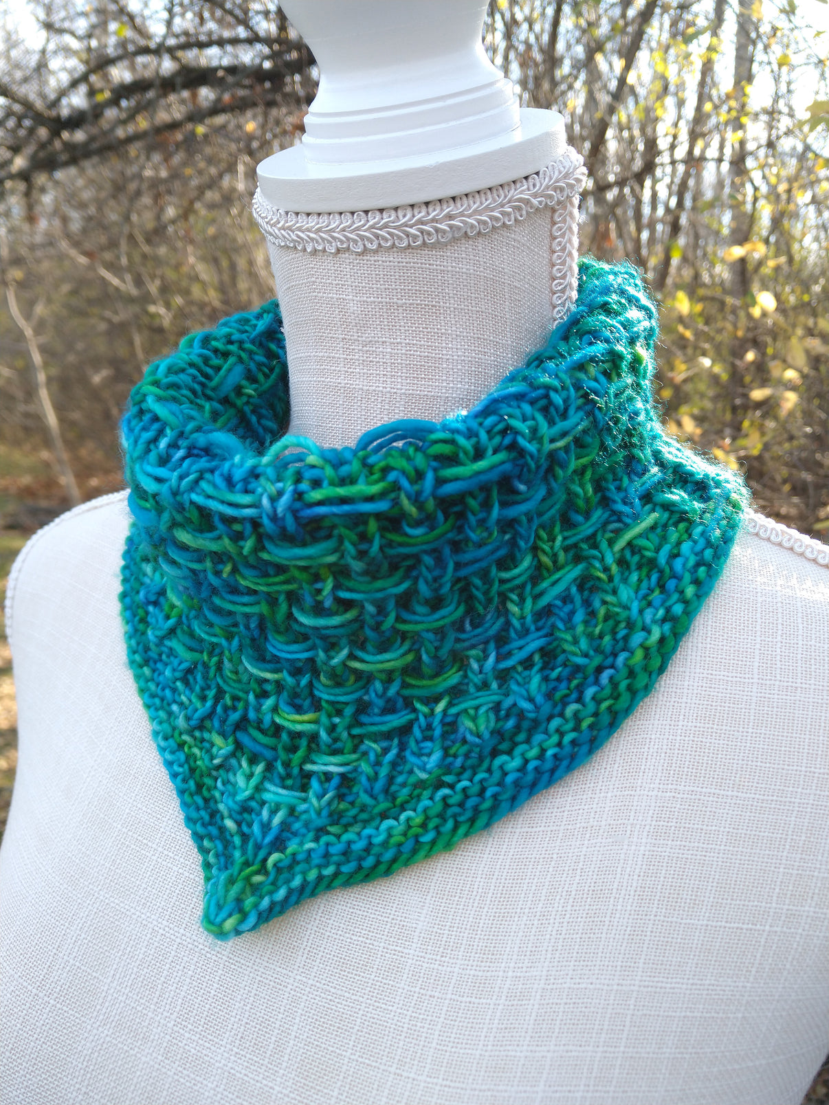 AzkaBandana Cowl Knitting Pattern – Wanded Knit and Crochet